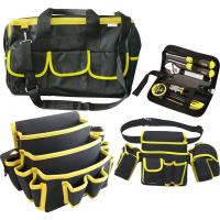 China Black and Yellow Heavy Duty Tool Bag For Electrical / Garden / Networking for sale