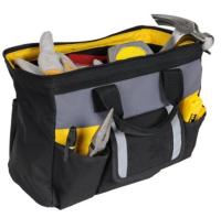 China Heavy Duty Kit Black Electrician Tool Bag , Large Tool Tote Bag 50*40*30 cm Size for sale