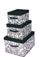 China Household  Clothing Non Woven Storage Boxes with Lid Large Pink Essential for sale