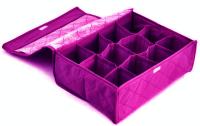 China PP Non Woven Clothes Storage Boxes / Underwear Storage Organizer 12 Compartment for sale
