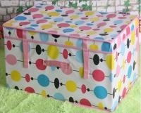 China Customized Foldable Lamination Non Woven Storage box /bins , Pink / Yellow / Blue for sale