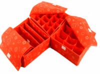 China Custom Printed Bra And Underwear Organizer Portable Collapsible Storage Box for sale