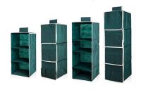 China Hanger Organizer Non Woven Storage Boxes Closet Hanging Storage Bags Rose for sale