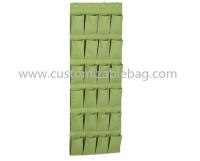 China Fashion Blue Non Woven Storage Boxes 24 Pocket Over Door Shoe Organizer for sale