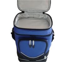 China Two Compartment Insulated Picnic Bag PEVA PVC Cotton Food Container for sale