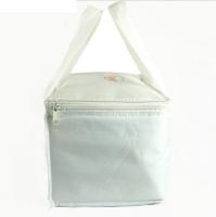 China 600D Polyester 24 Can Insulated Picnic Bag , Promotional Lunch Bag White Color for sale