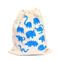China 2 Sides Promotional Gift Bags Cotton Drawstring Backpacks ISO9001 Certification for sale