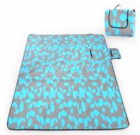 China Portable Picnic Mat Outdoor Leisure Popular Fashion Blanket Black Blue for sale