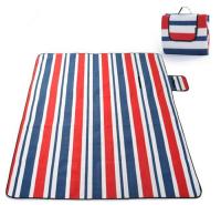 China Portable Picnic Mat Outdoor Leisure Popular Fashion Blanket Black Blue for sale