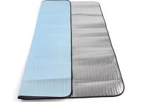 China Light Blue Waterproof Picnic Mat Folding Beach Mat Polyester and Aluminium for sale