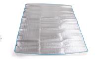 China Light Blue Waterproof Picnic Mat Folding Beach Mat Polyester and Aluminium for sale