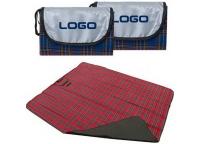 China Folding Beach Blanket Large Waterproof Picnic Rug with Stripes Printed for sale