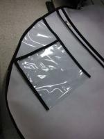 China Durable Waterproof Suit Garment Bag White PP Non Woven With Hanger Pocket for sale