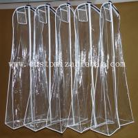China PVC Extra Long Garment Bag Colored Non Woven for bridal Wedding Gown for sale