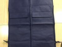 China Tri-foldable Suit Garment Bag navy non woven and polyester with shoe pocket for sale