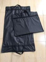 China Clips Suit Garment Bag Travel Black Peva Printed Webbing Handles 100*60 cm Size for sale