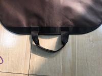 China Handle Suit Garment Bag Travel Colored Non Woven Printed With Clips 115*60 cm Size for sale