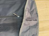 China Luxury Fold Up Garment Bag  200D Polyester Embroider Webbing Handled for sale