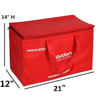 China Zipped Promotional Cooler Bags  In Non Woven And 2Mm Aluminum Epe for sale