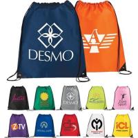 China Advertising Promotional Gift Bags , 210D Polyester Drawstring Bag for sale