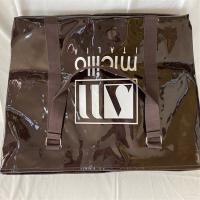 China PVC mirror leather lacquered leather split off shoulder bag travel bag shopping bag gym bag for sale