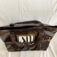 China PVC mirror leather lacquered leather split off shoulder bag travel bag shopping bag gym bag for sale