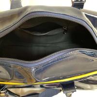 China PVC mirror leather lacquered leather split off shoulder bag travel bag shopping bag gym bag for sale