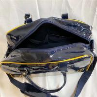 China PVC mirror leather lacquered leather split off shoulder bag travel bag shopping bag gym bag for sale