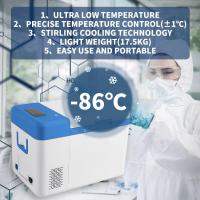 China 12V DC Portable Freezer for Hospital Lab -86C Ultra Low Temp Transfer Freezer Under Table for sale