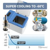 China Refport 12V/24V DC 25L Ultra Low Temperature Home Storage Camping Portable Freezer for sale