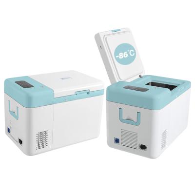 China Portable 25L Capacity Minus 86 Degree Ultra Low Temperature Refrigerator for Vaccines for sale