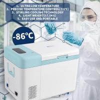 China Portable 25L Capacity Minus 86 Degree Ultra Low Temperature Refrigerator for Vaccines for sale
