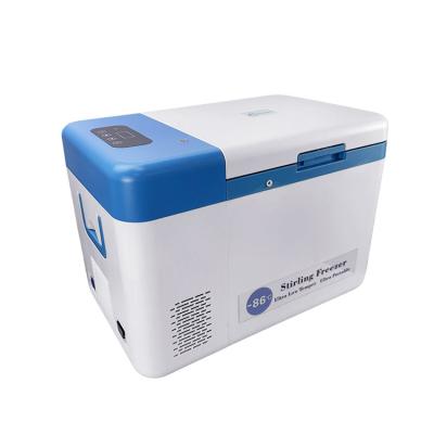 China 25L Portable Ultra Low Temperature Freezer for Laboratory Samples Storage -86C/-112F for sale