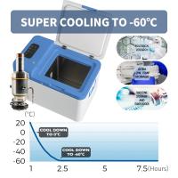 China Vaccine Refport Combined Laboratory Mini Stirling Cooler ULT -60C Portable Top Table Freezer for sale