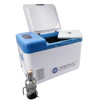 China Lab 25L Single-Temperature Deep Chest Storage Cold Fridge with Free Piston Stirling Cooler for sale