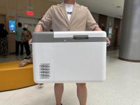 China 25L Minus 86 Degrees Celsius Medical Transfer Freezer Compact and for Vaccine Storage for sale