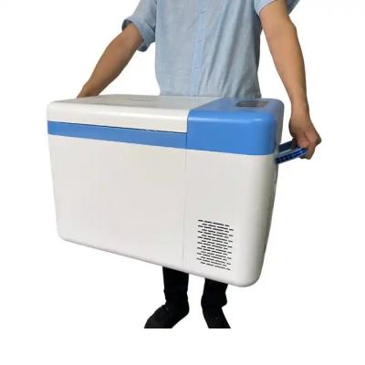 China 25L Capacity Refport Portable Mini Transfer -60 Degree Freezer with Helium Refrigerant for sale