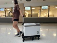 China Stirling Cooler 12V DC Hospital Laboratory Freezer for Medical Transfer at 2-8 Degrees for sale