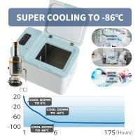 China Medical 86 Portable Ultra Low Temperature Vaccine Transfer Mini Medical Laboratory Freezer for sale