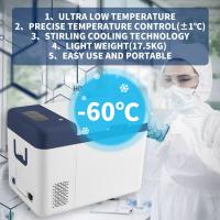 China Refport Mini Freezer -60C Low Temperature 12V/24V DC Portable Refrigerator for Table for sale