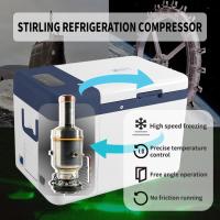 China Refport Mini Freezer -60C Low Temperature 12V/24V DC Portable Refrigerator for Table for sale