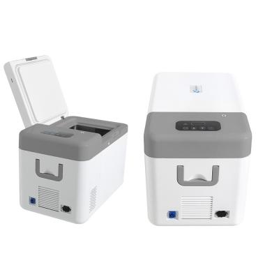 China Car 25L 12V/24V Deep Cold Storage Portable Refrigerator -45C Ultra Low Temperature for sale