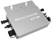 China Aluminium Alloy Silver Micro Inverter 600w 230V Solar Power Inverter for sale