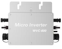 China Aluminium Alloy Silver Micro Inverter 600w 230V Solar Power Inverter for sale