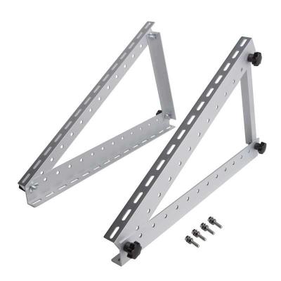 China Stainless Steel 304 Metal Solar Roof Mounting Brackets VSL 2 Silver Tilt Brackets for sale