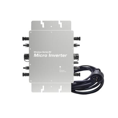 China Aluminum Alloy Micro Inverter Solar System IP65 2000W AC Voltage Grid Tie Inverter for sale