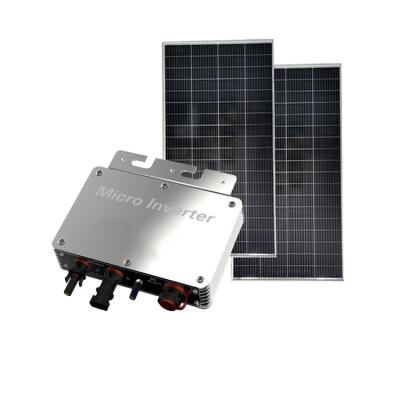 China IP65 Photovoltaic Micro Inverter Solar Panel Silver Balcony Power Station Inverter for sale