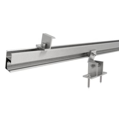 China 30mm Solar Panel Bracket Silver Photovoltaic Ground Mounting Roof Brackets for sale