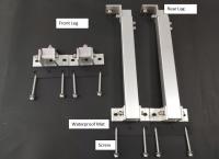 China 30mm Solar Panel Bracket Silver Photovoltaic Ground Mounting Roof Brackets for sale