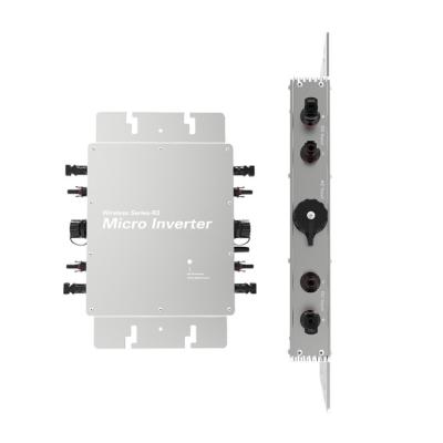 China Silver Micro Grid Tie Inverter 2400w Intelligent Waterproof Grid Connected Solar Inverter for sale